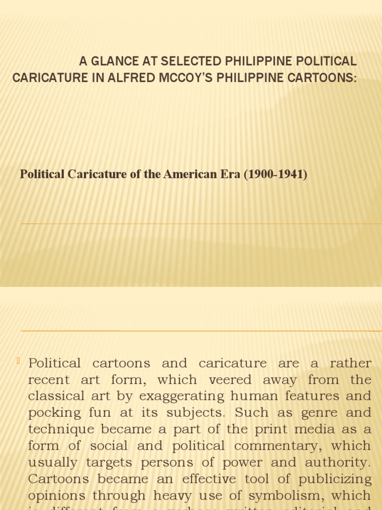 A Glance at Selected Philippine Political Caricature in | Download Free ...