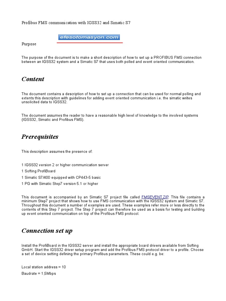 Profibus FMS Communication | PDF | Pointer (Computer Programming ...