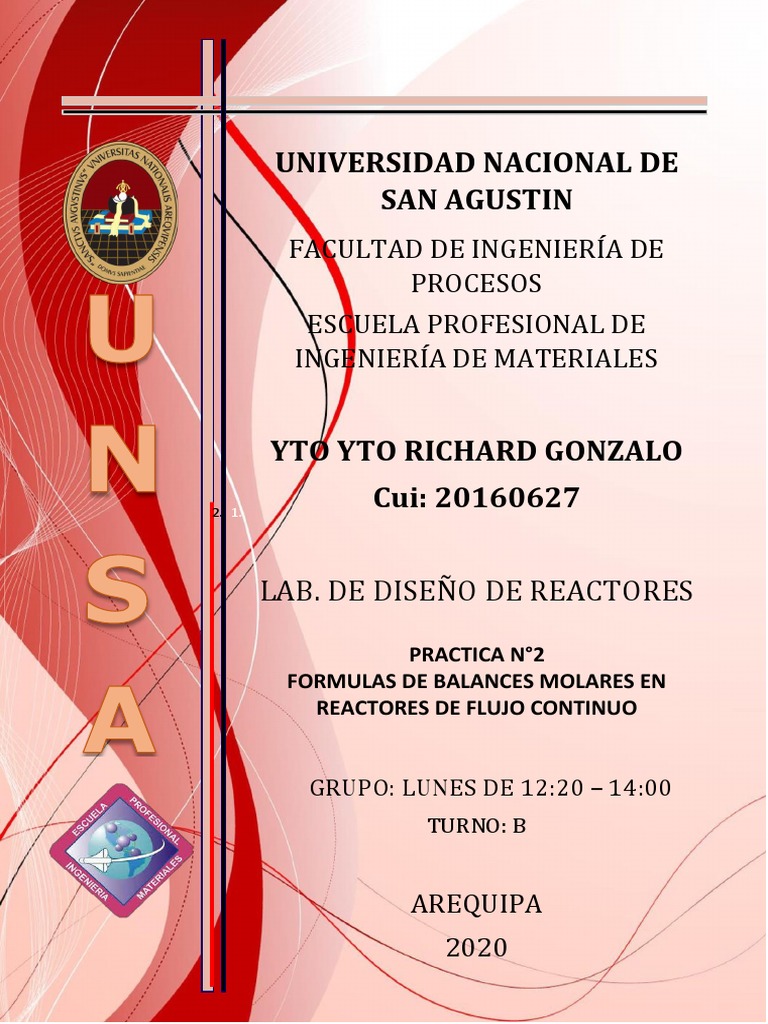 Balances Molares en Reactores Continuos | PDF | Ingeniería Química | Química