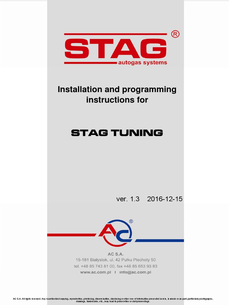 Stag Tuning: Installation and Programming Instructions For | PDF ...