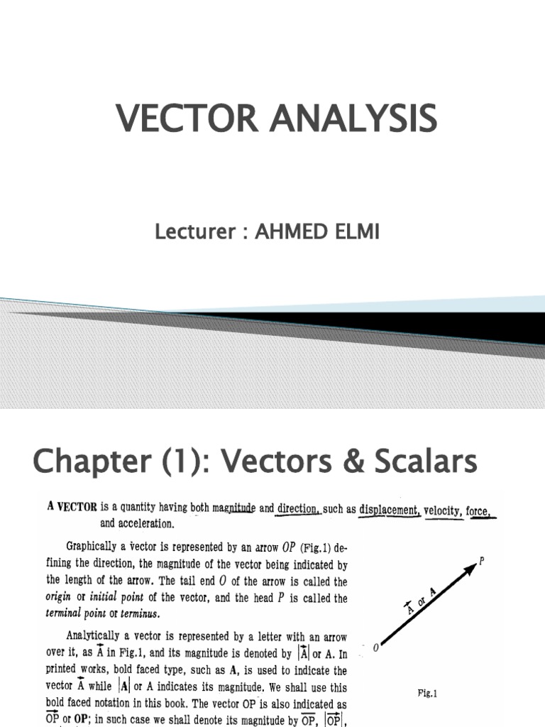 Chapter 1 Vectors & Scalars | PDF