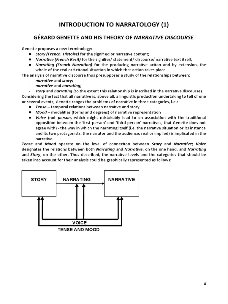 Genette's Narrative Discourse Analysis | PDF | Narrative | Narration