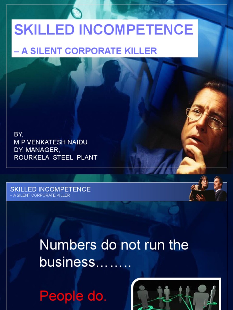 Skilled Incompetence: - A Silent Corporate Killer | PDF | Career ...