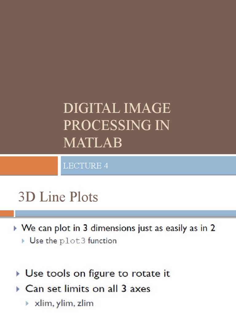 Digital Image Processing in Matlab | PDF | Control Flow | Function ...