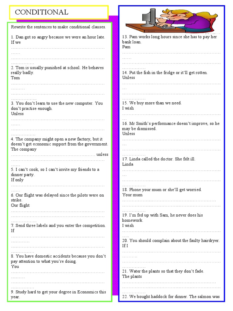 Conditional Clauses Rewrite Exercises | PDF | Business