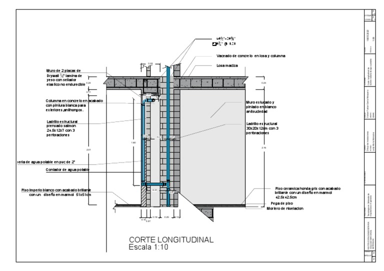Corte Longitudinal de Buitrón en Edificio | PDF | Horticultura y ...