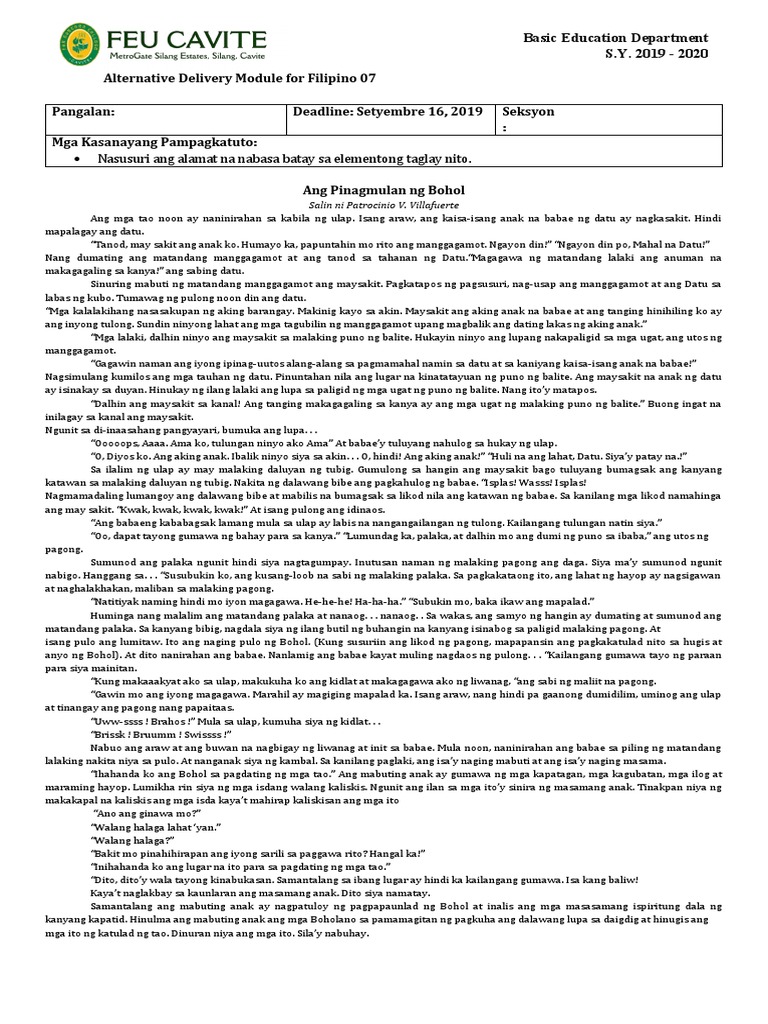 Alternative Delivery Module For Filipino 07 | PDF