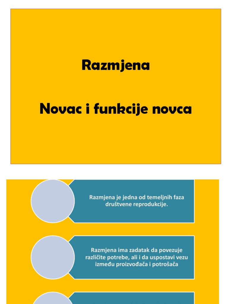 Razmjena I Funkcije Novca | PDF
