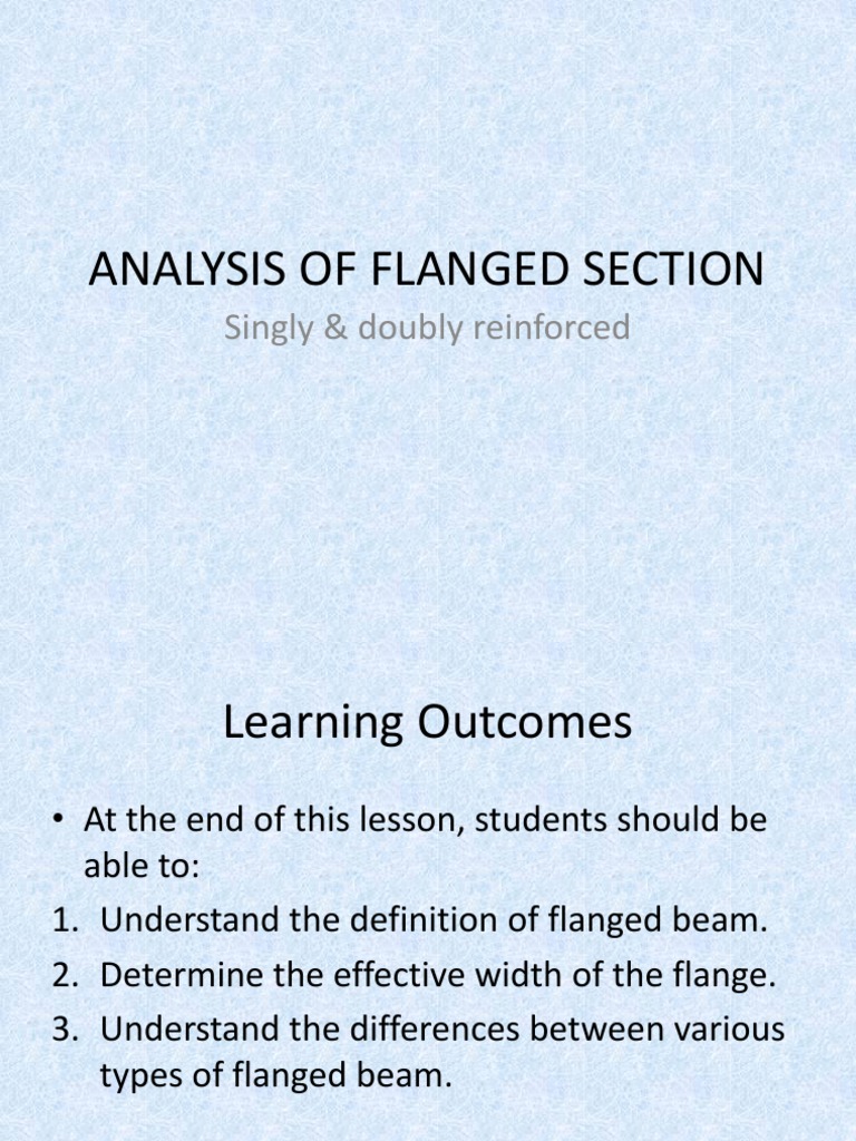 Flanged Beam Analysis and Design | PDF | Beam (Structure) | Classical ...