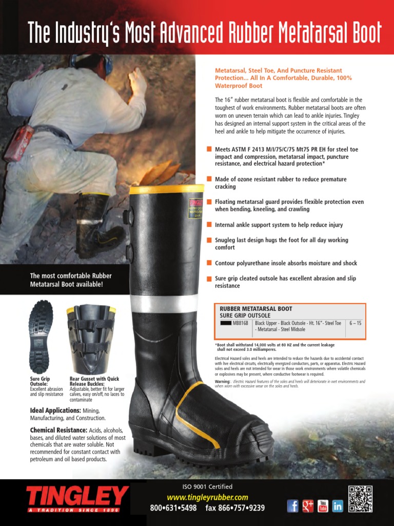 The Industry's Most Advanced Rubber Metatarsal Boot | PDF | Shoe | Boot