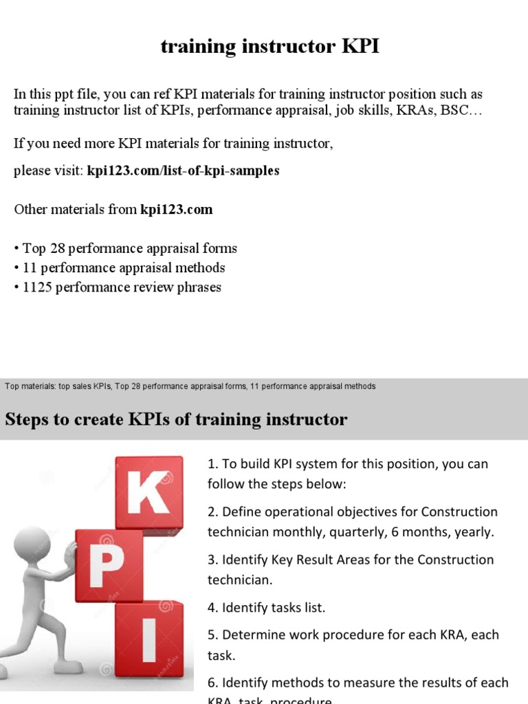 Training Instructor KPI: Interview Questions and Answers - Free ...