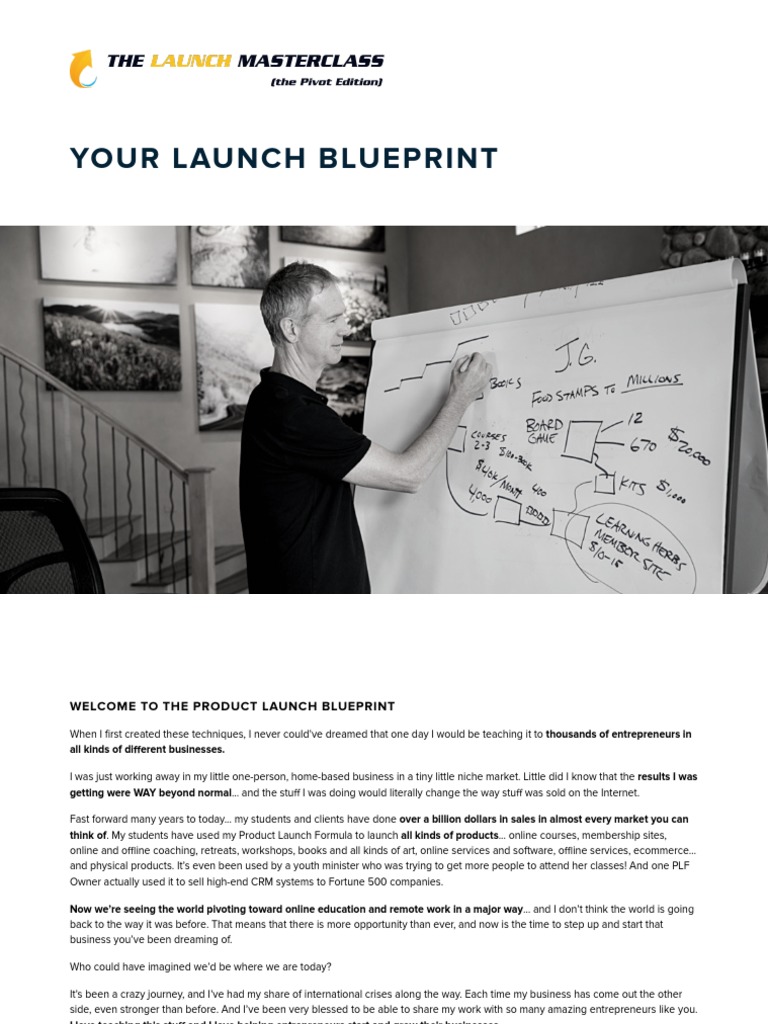 Launch Masterclass L3 Your Launch Blueprint | PDF | Word Press | Online ...