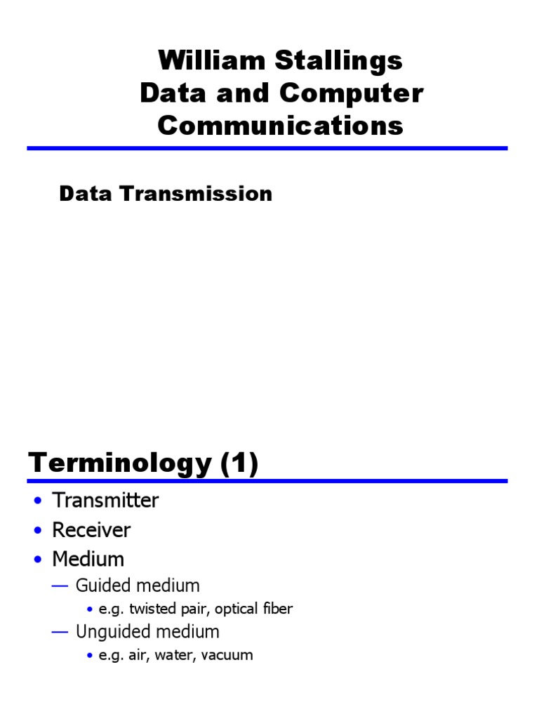 Understanding Key Concepts of Data Transmission Through Guided and ...
