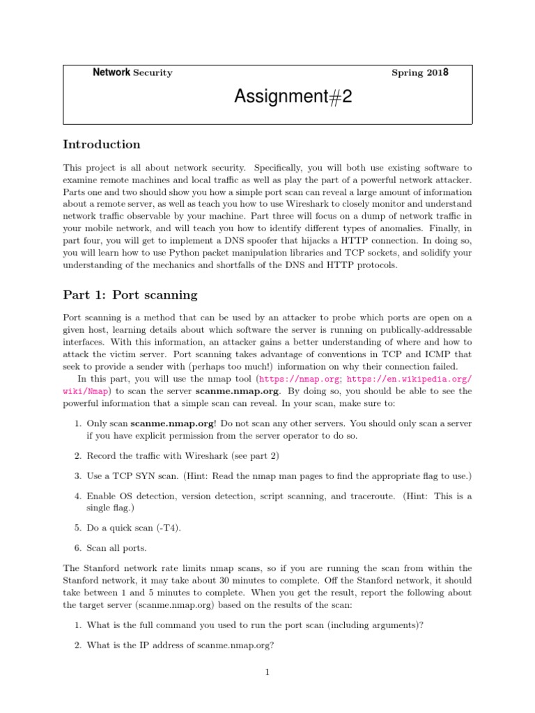 Assignment 2 | PDF | Transmission Control Protocol | Domain Name System
