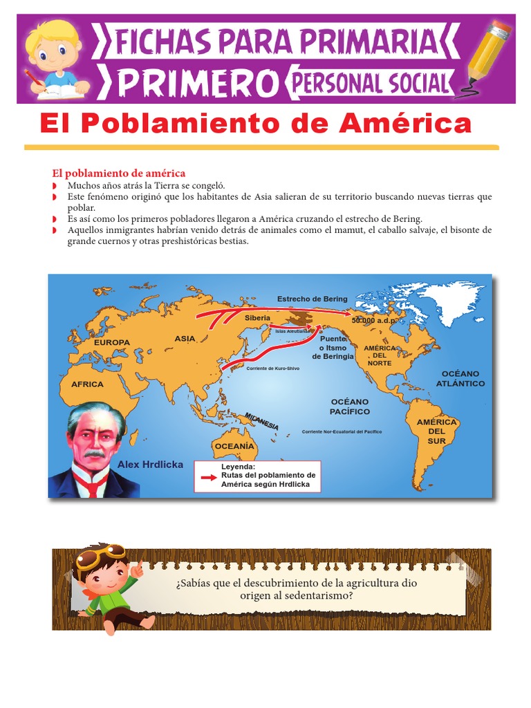 El-Poblamiento-de-América-para-Pimer-Grado-de-Primaria | Nómada | Américas