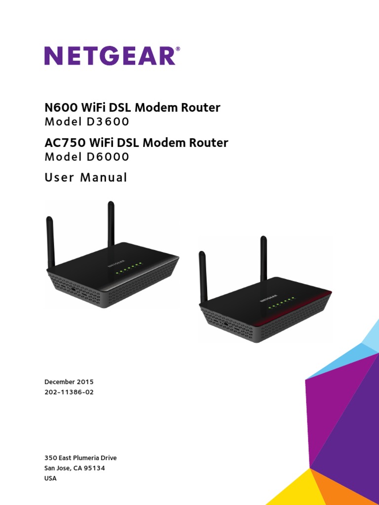 D3600 D6000 UM 03dec2015 PDF | PDF | Digital Subscriber Line | Wi Fi