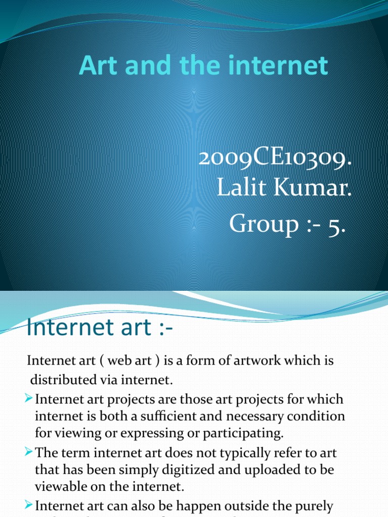 Understanding Internet Art Today | PDF | Internet | World Wide Web