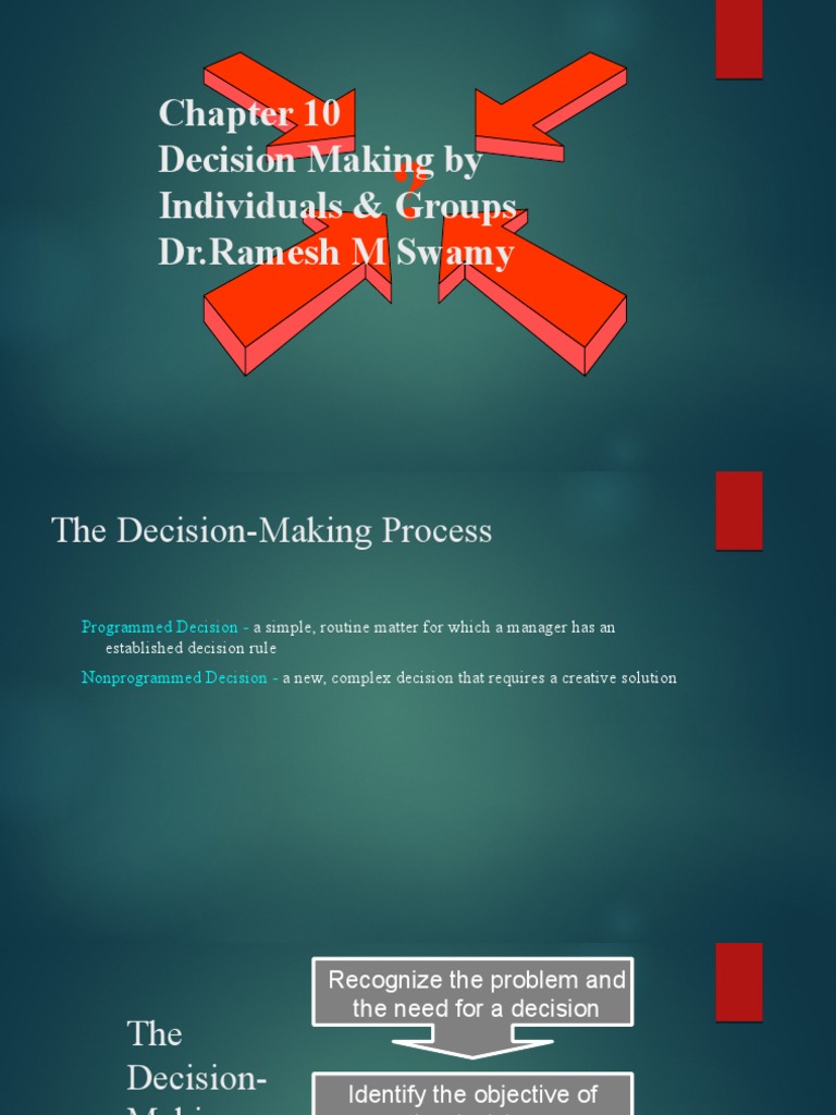 Chapter 4A Decision Making - Optional Chapter For Knowledge and Skill ...