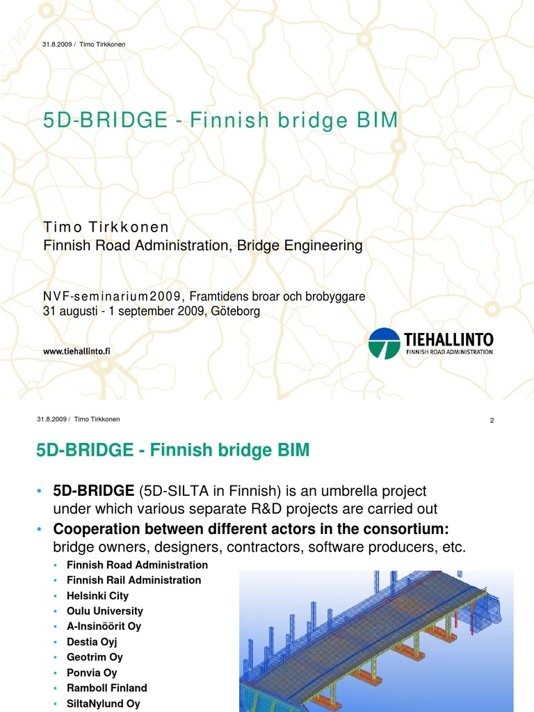 5D-Bridge - Finish Bridge BIM | Building Information Modeling | 3 D ...