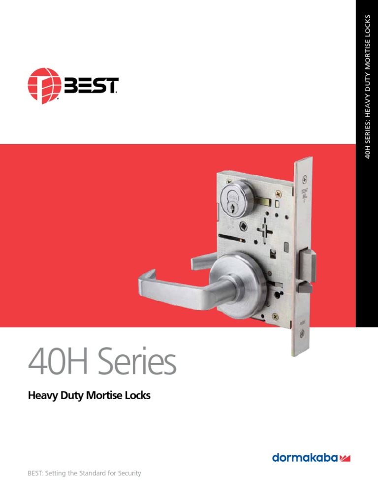40H Series: Heavy Duty Mortise Locks | PDF | Door | Screw