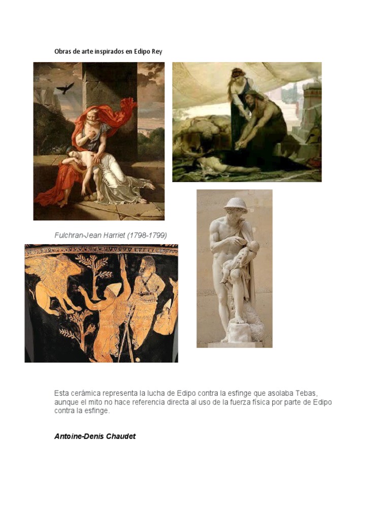 Obras de Arte Inspirados en Edipo Rey | PDF | Edipo | Mitología Boeotiana