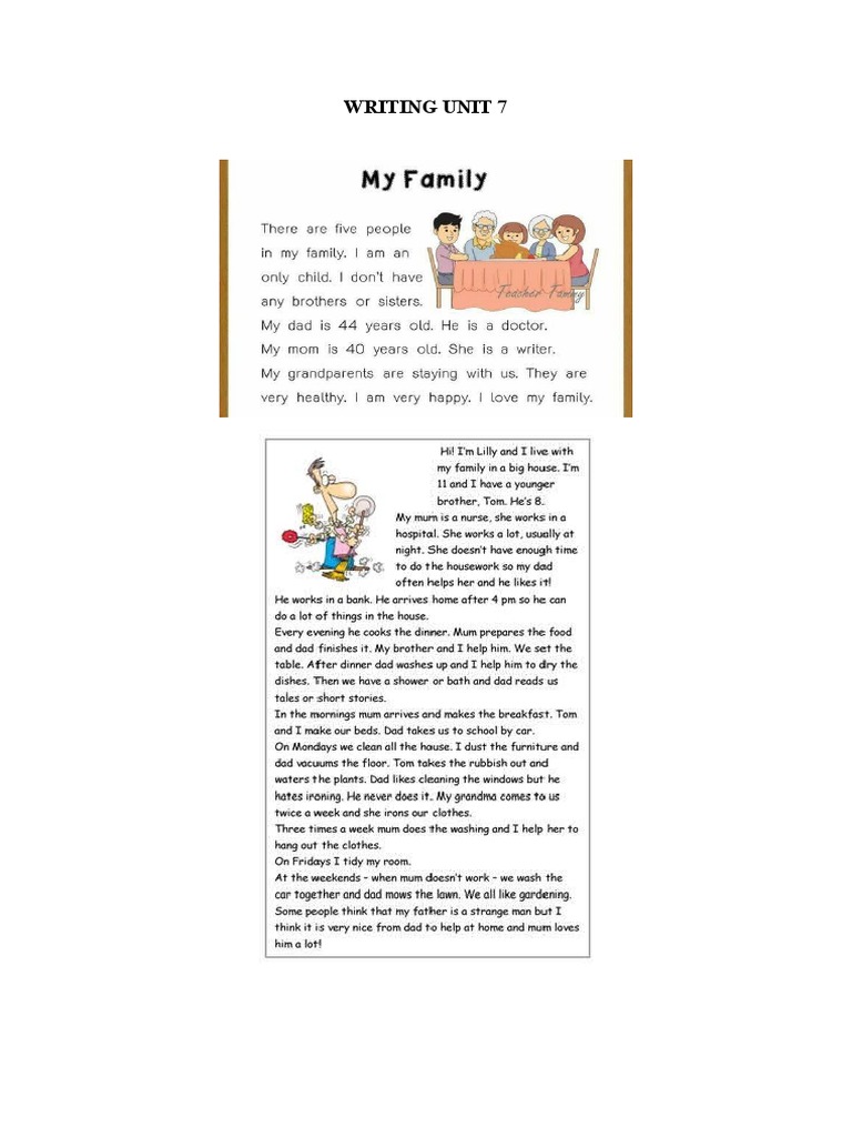 Writing Unit 1 | PDF