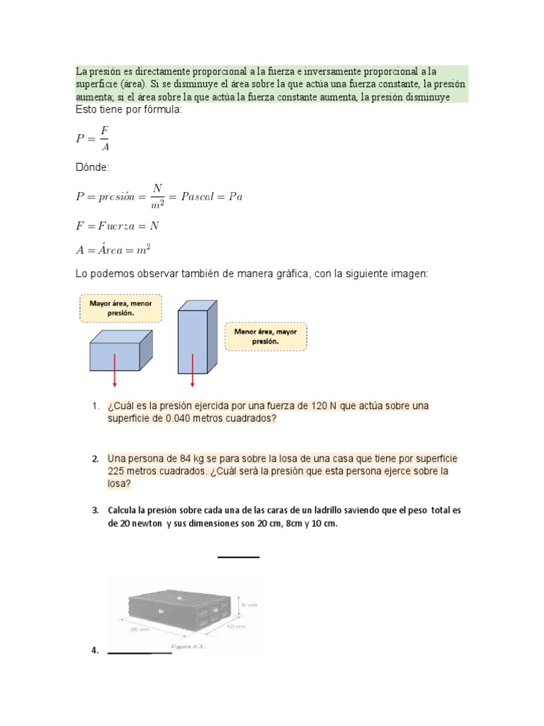 Taller De Presion Pdf