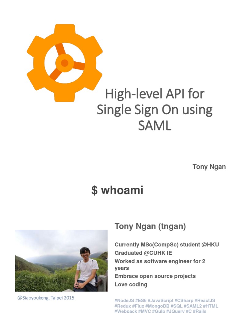 High-Level API For SSO Using SAML | PDF | Information Technology ...