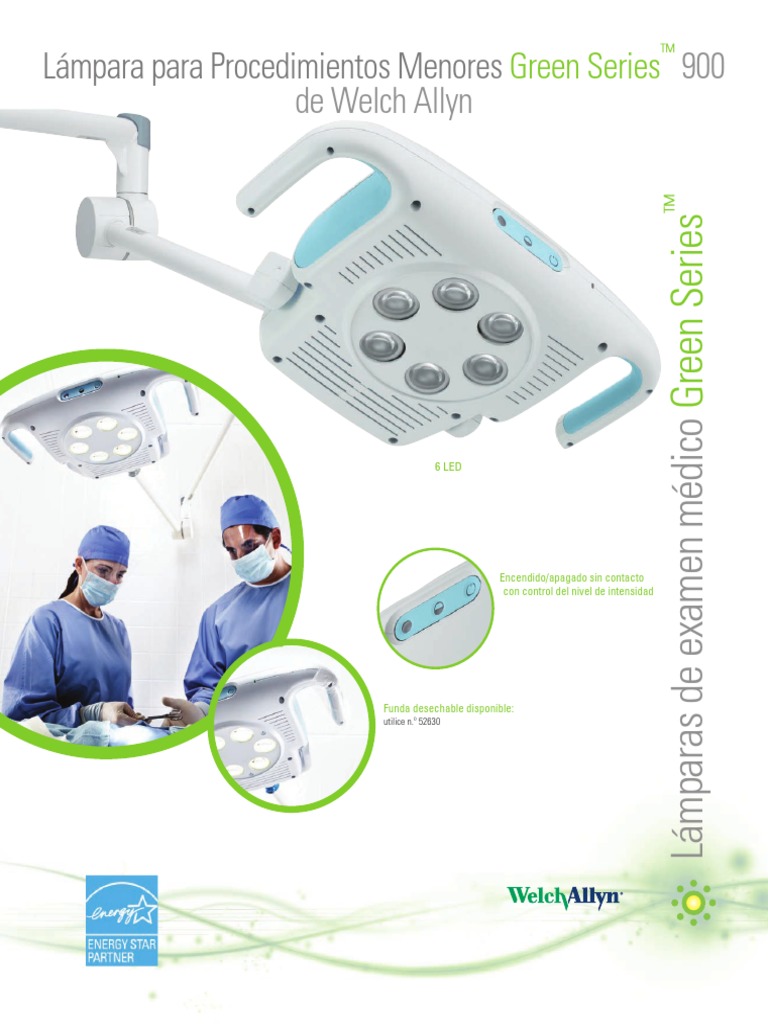 Lampara Pielitica Welch Allyn GS900 Catalogo | PDF | Diodo emisor de ...
