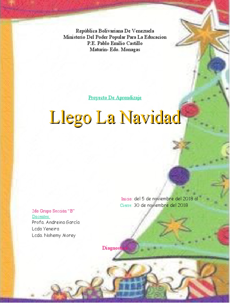 Proyecto Navideño: Llego la Navidad | PDF | Navidad | Conocimiento