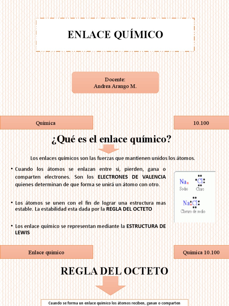 Teoria de Enlace | PDF | Enlace químico | Enlace covalente