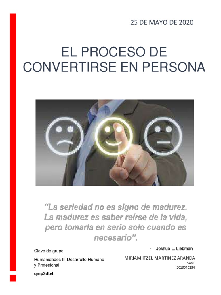 El Proceso para Convertirse en Persona | PDF | Felicidad | Las emociones