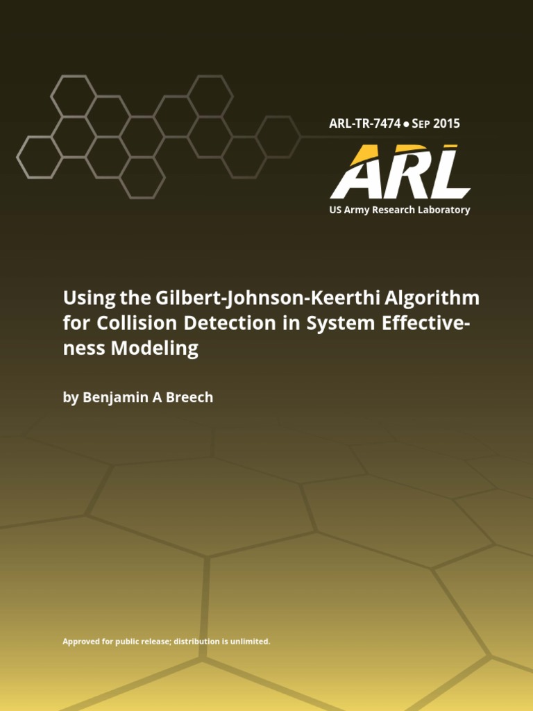 Using The Gilbert-Johnson-Keerthi Algorithm For Collision Detection in ...