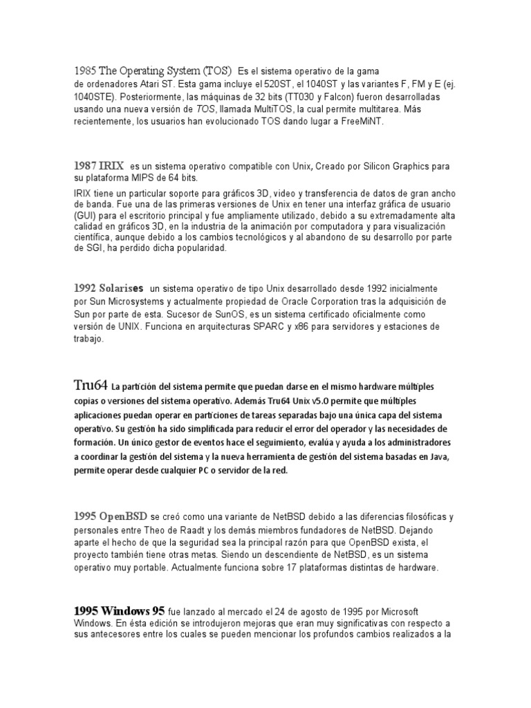 1985 The Operating System | PDF | Macintosh | Microsoft Windows