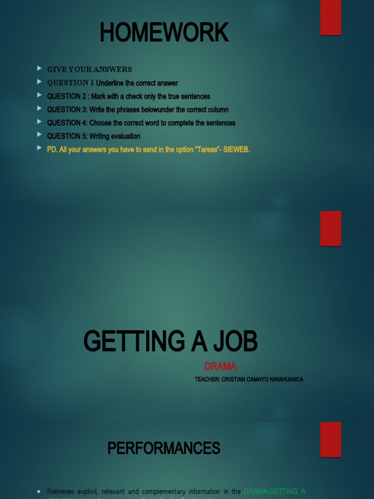Homework: Give Your Answers QUESTION 1 Underline The Correct Answer ...