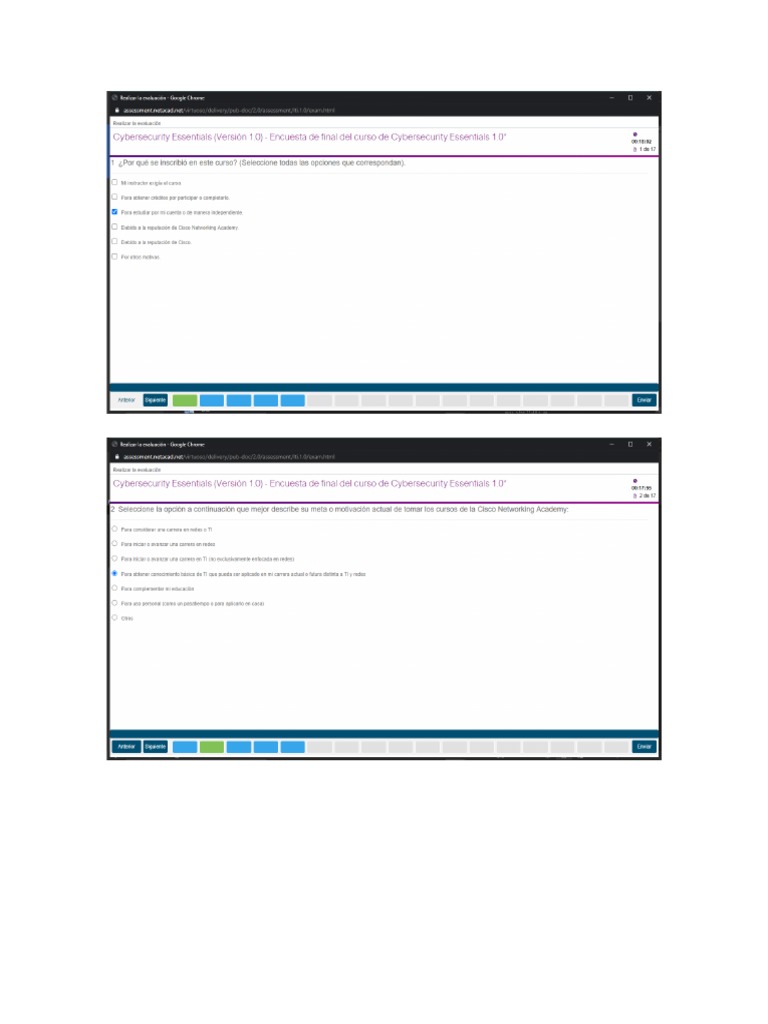 End of Course Feedback - Encuesta de Final Del Curso | PDF
