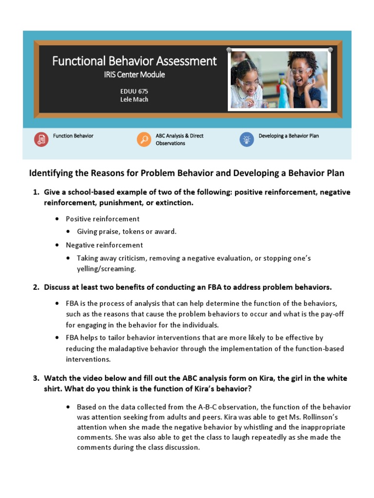 Iris Center Module | PDF | Reinforcement | Behavior