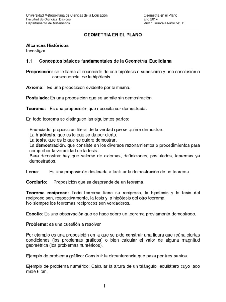 Conceptos Básicos de Geometría | PDF | Prueba matemática | Perpendicular