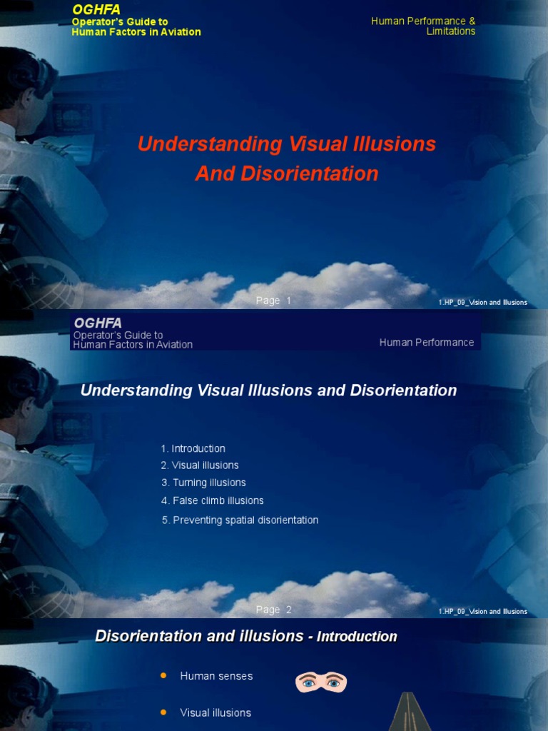 Understanding Visual Illusions and Disorientation: Operator's Guide To ...