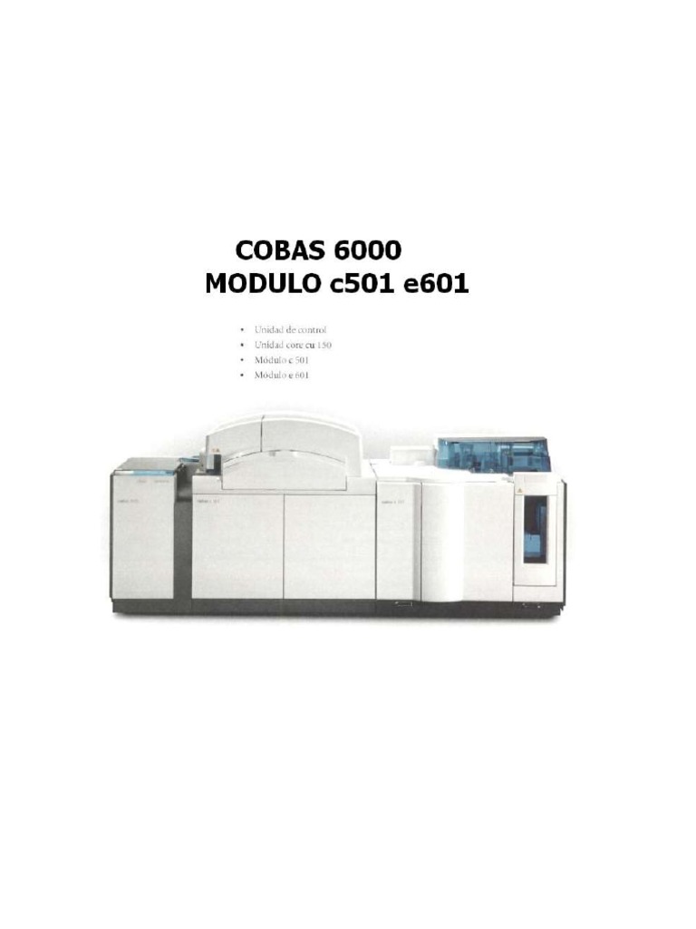 Breve Manual Cobas 6000 PDF | PDF | Monitor de computadora | Calibración