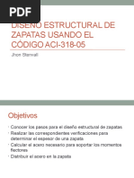 Diseño de Zapatas Asiladas Aci 318-19 | PDF | Fundación (Ingeniería) | Ingeniería
