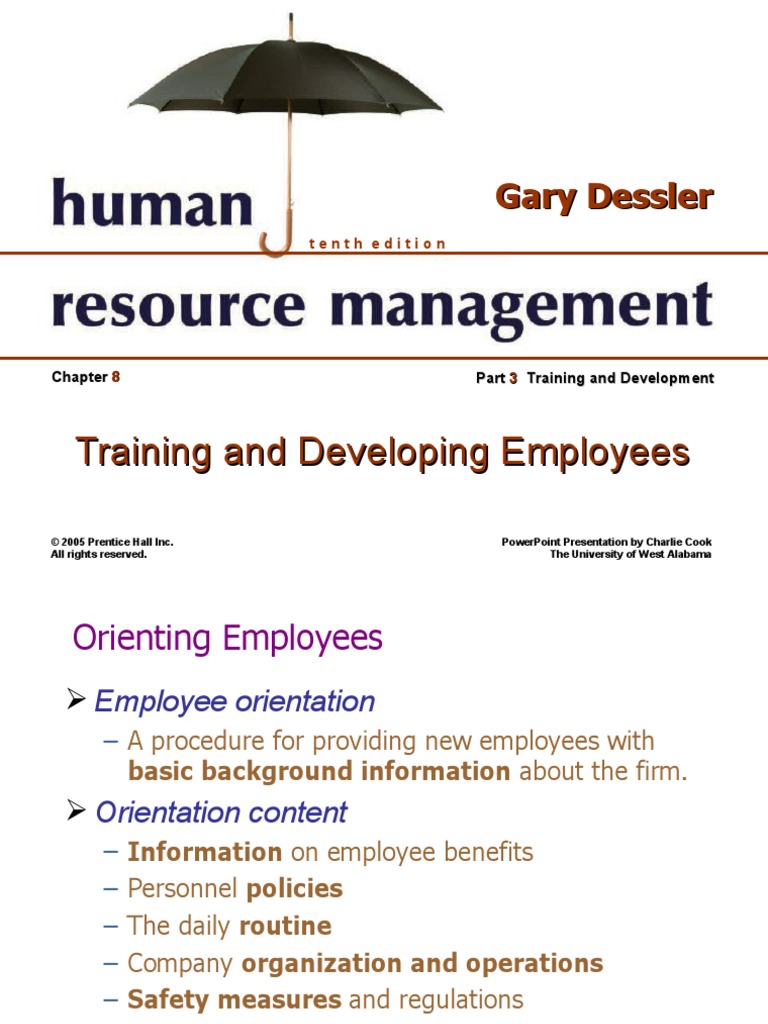 Training and Developing Employees | PDF | Educational Technology | Behavior Modification