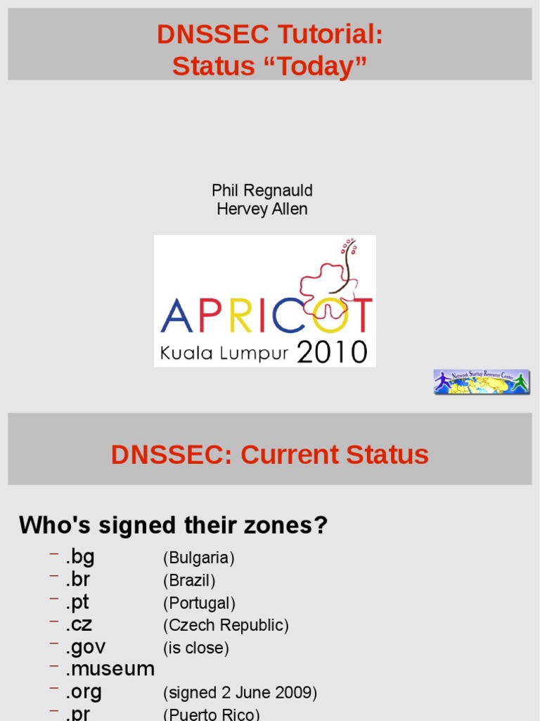 DNSSec Tutorial 4 - Phil Regnauld and Hervey Allen PDF | PDF | Networking Standards | Directories
