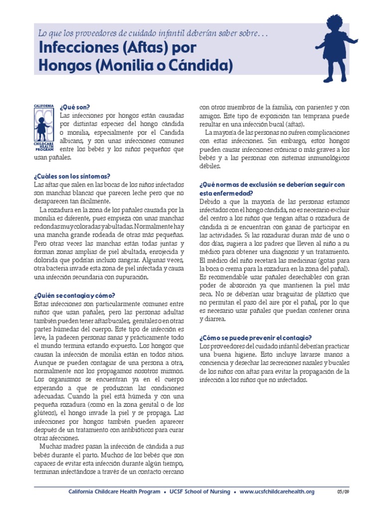 Monilia | PDF | Candida (hongo) | Infección