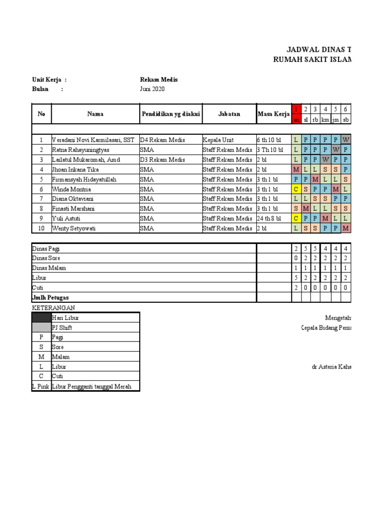 Jadwal RM Juni | PDF