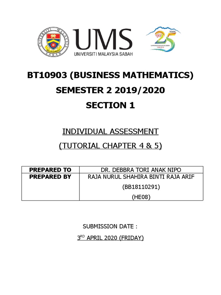 Tutorial Chapter 4 and 5 | PDF