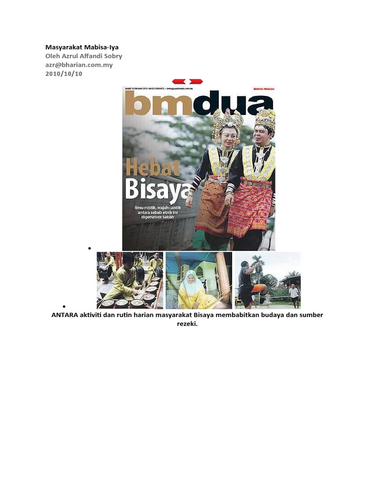 Masyarakat Mabisa | PDF | Perjalanan