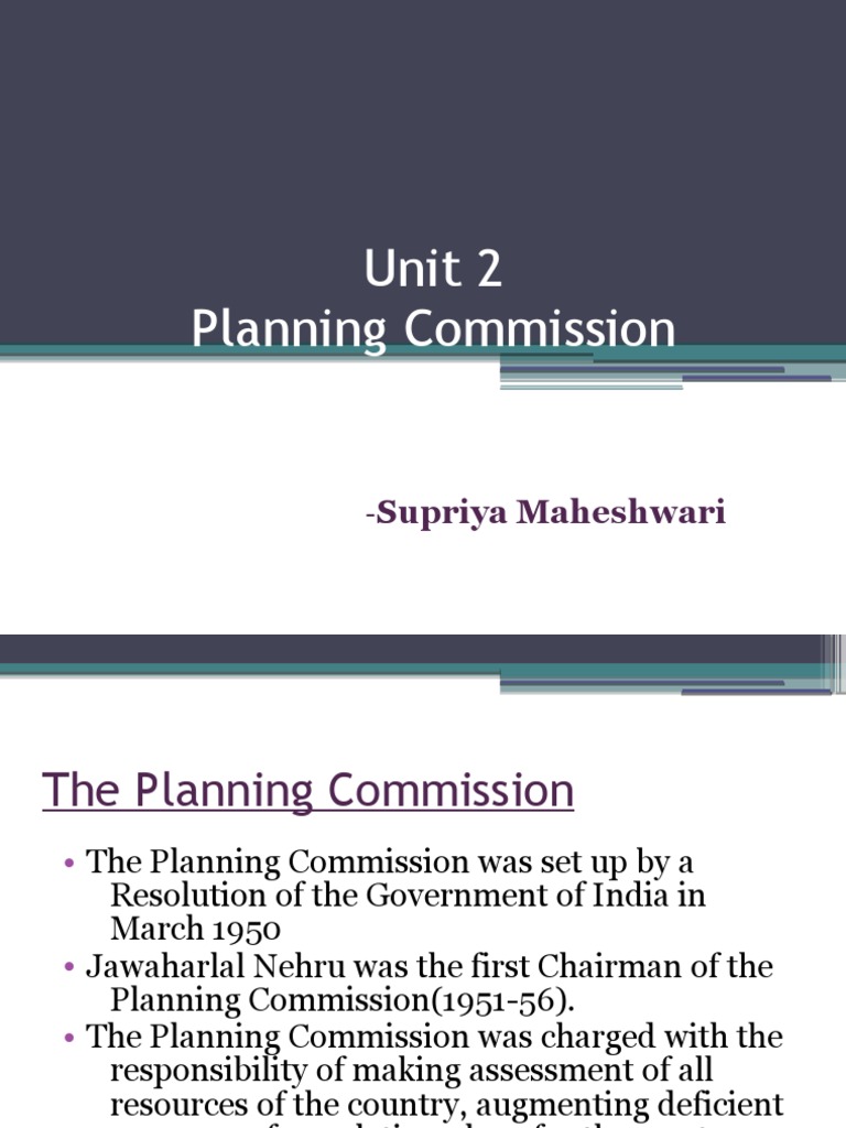 Planning Commission | PDF | Economies | Government