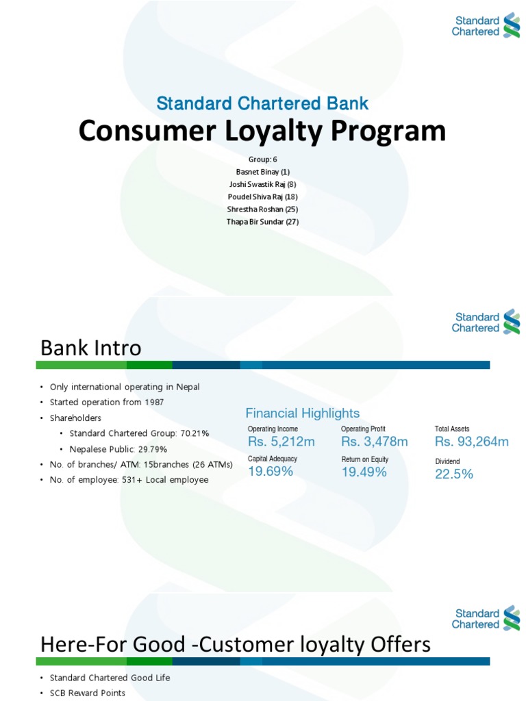 Standard Charterd Bank - Loyalty Program | PDF | Loyalty Program | Banks