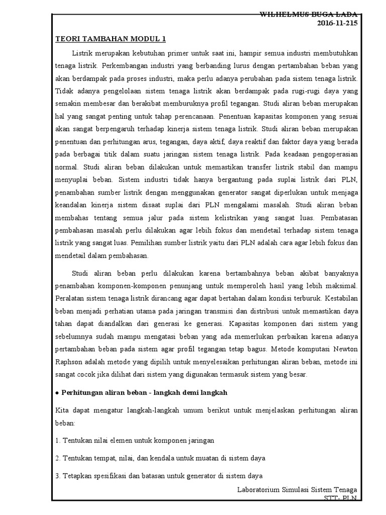 Teori Tambahan Modul 1 Etap | PDF